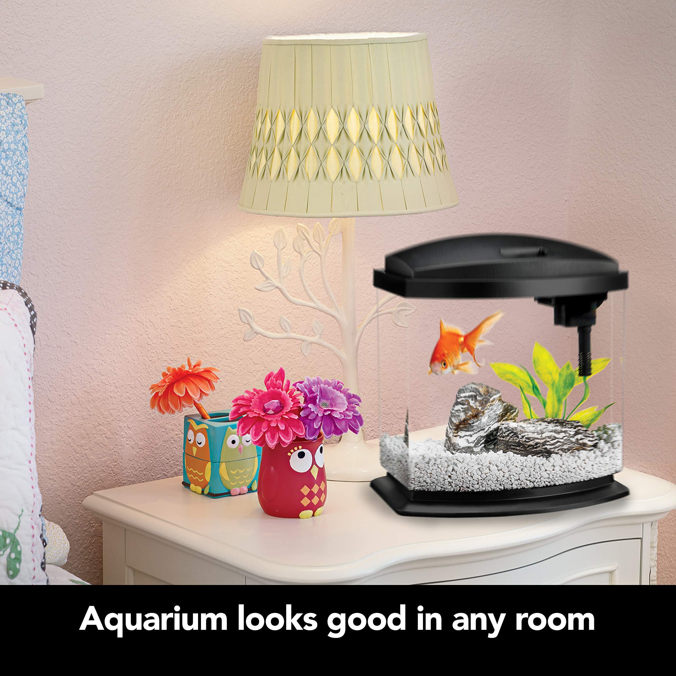Aqueon LED Minibow Aquarium Kit Black