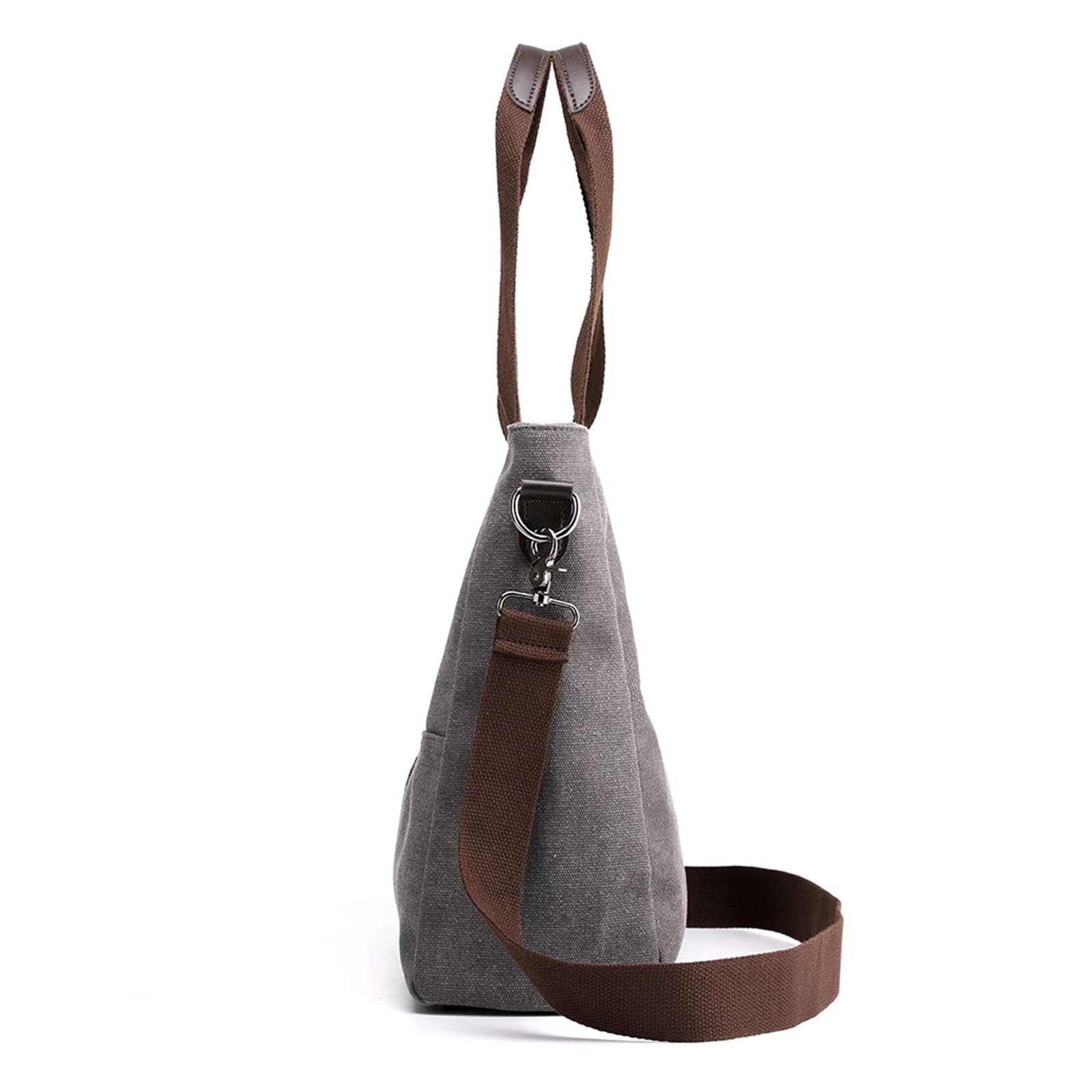 Ashioup Women Canvas Tote Bag Travel Handbag Shoulder Purse Small Crossbody Work Bag