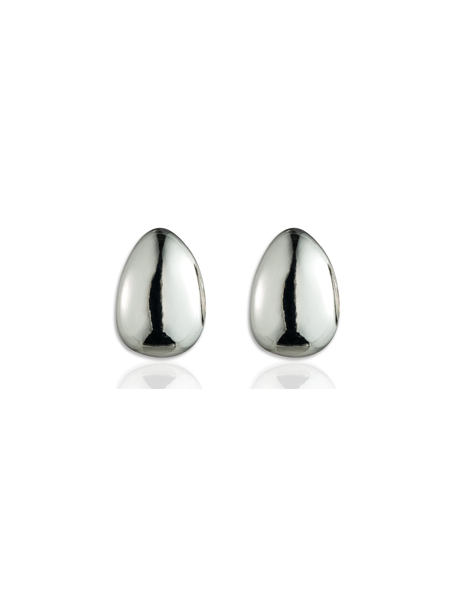 Anne Klein Silvertone Teardrop Clip On Earrings