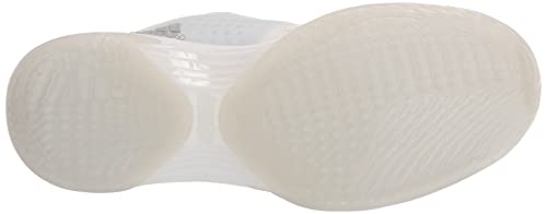 adidas Women's Avacourt Tennis Shoe, White/White/Silver Metallic, 7