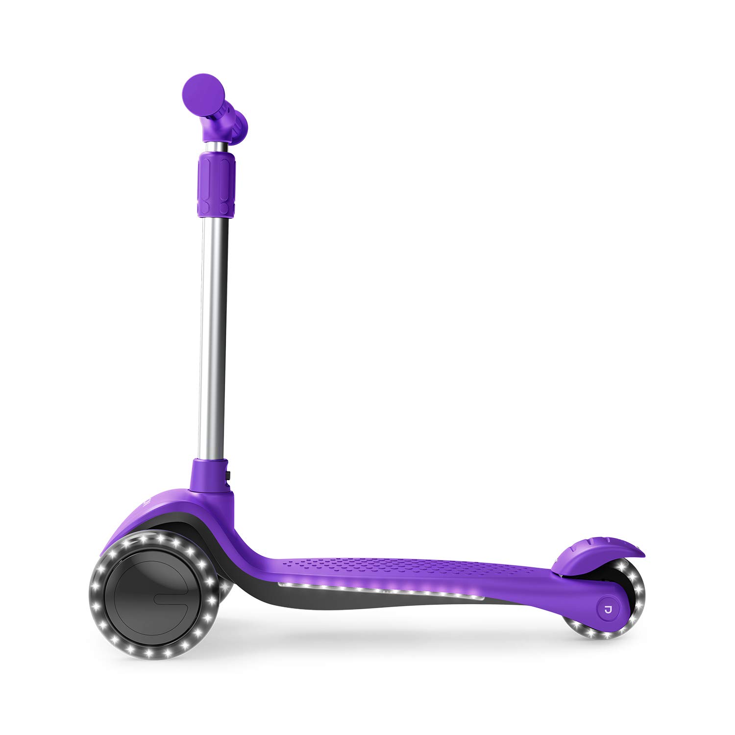 Jetson Scooters - Lumi 3 Wheel Kick Scooter (Green) - Kids Three Wheel Push Scooter with Adjustable Height Handlebars - Ultra-Lightweight Design with High Visibility Light Up LEDs on Stem and Wheels