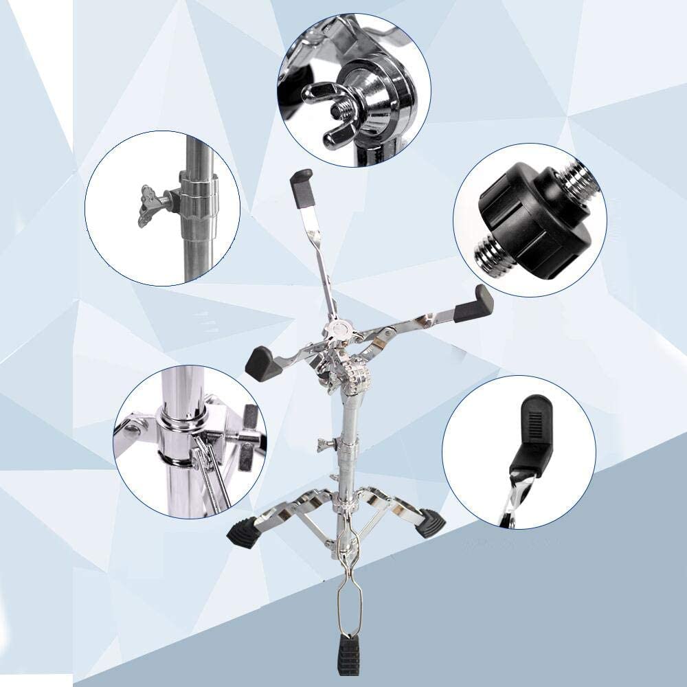 Arborea Snare Drum Stand For 10''-14'' Snare Drum Free Plus Drumstick Holder Height Range 16.2-27.8 Inches Snare Drum Beginners