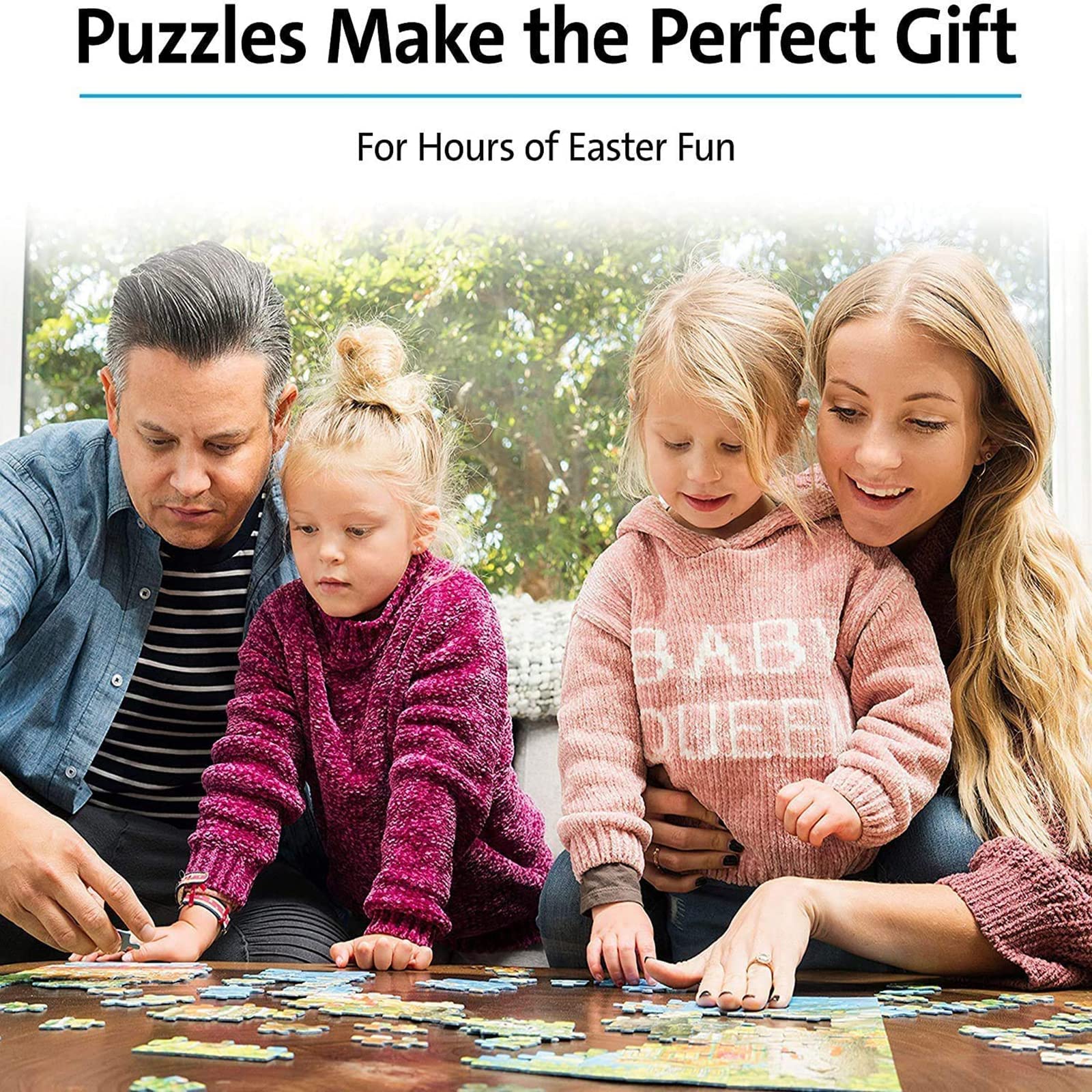 Jigsaw Puzzles 2-Pack 1000 Pieces, for Adults Families (Rose Town & Space Traveler) Pieces Fit Together Perfectly