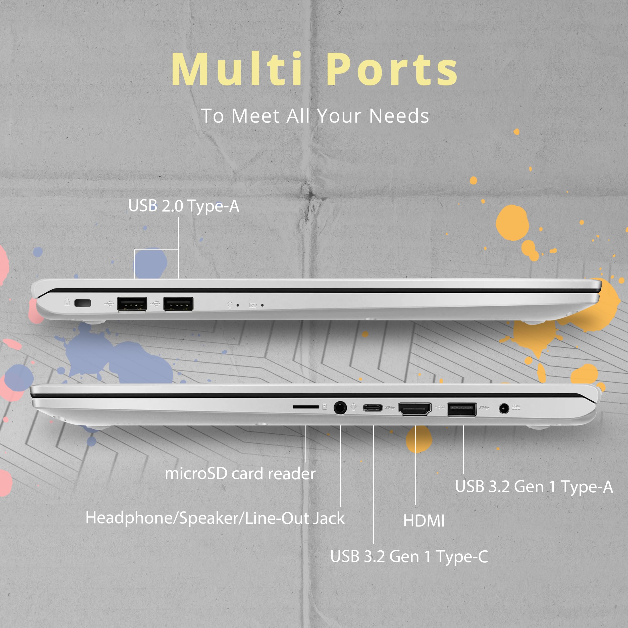 ASUS VivoBook 17 K712EA 17.3'' FHD Laptop, Intel Core i5-1135G7, 24GB RAM, 1TB PCIe SSD, Intel UHD Graphics, Backlit Keyboard, Wi-Fi 6, Windows 10 Home, Silver, 32GB Snow Bell USB Card (Renewed)