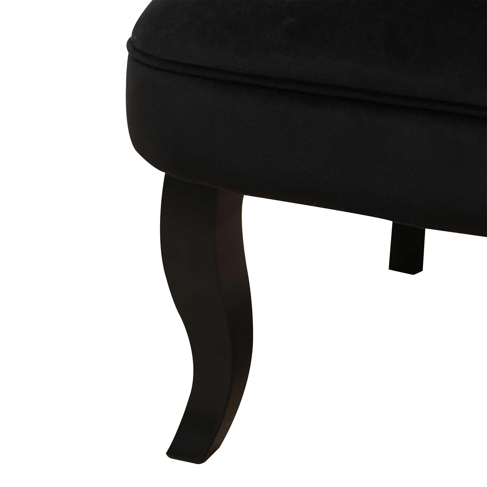 Appot AT-W1757104758 Modern Velvet Accent, Living Room, Upholstered Single Sofa with Sturdy Wood Frame Reading Chair for Bedroom, Office, Studio, Black
