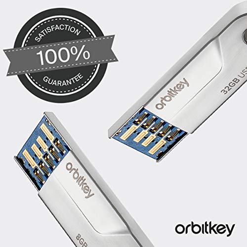 Orbitkey - USB 3.0 - Fast Transfer USB - 46.25 x 12.5 x 3.75 mm - Fast Transfer Chip, Slim Profile, Compatible with All Orbitkey Products