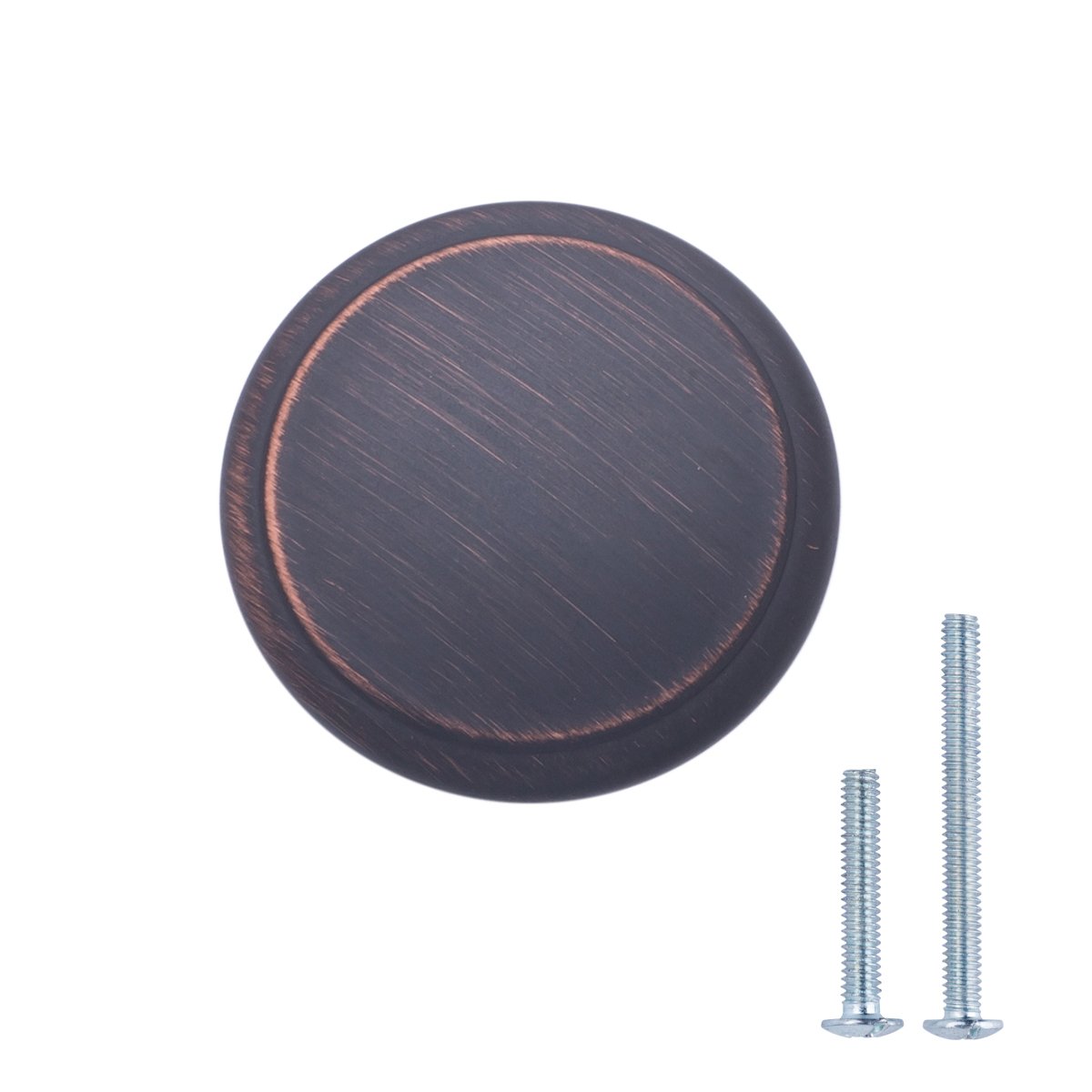 Amazon Basics Modern Top Ring Cabinet Knob, 1.16-inch Diameter, Oil Rubbed Bronze, 10-Pack