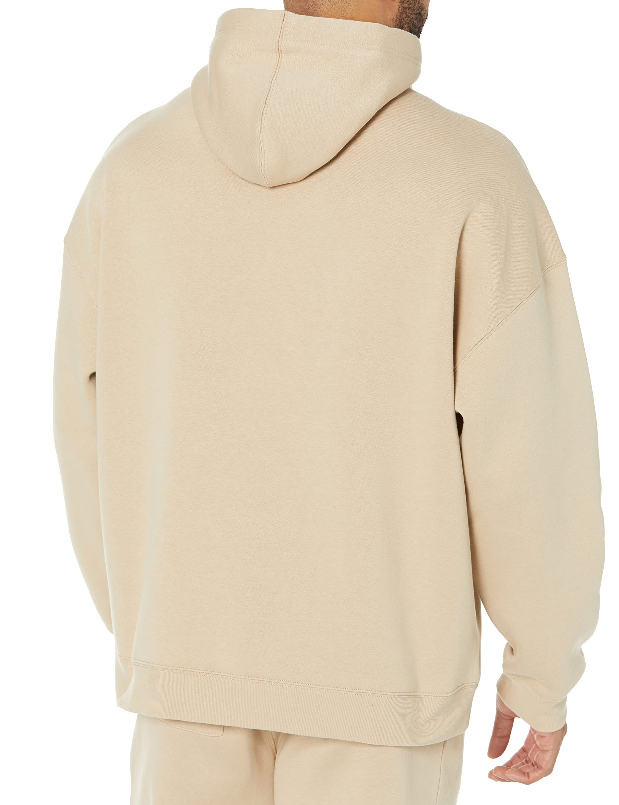 Amazon Essentials Men's Oversized-Fit Hoodie (Available in Big & Tall), Tan, 4X-Large Big Tall
