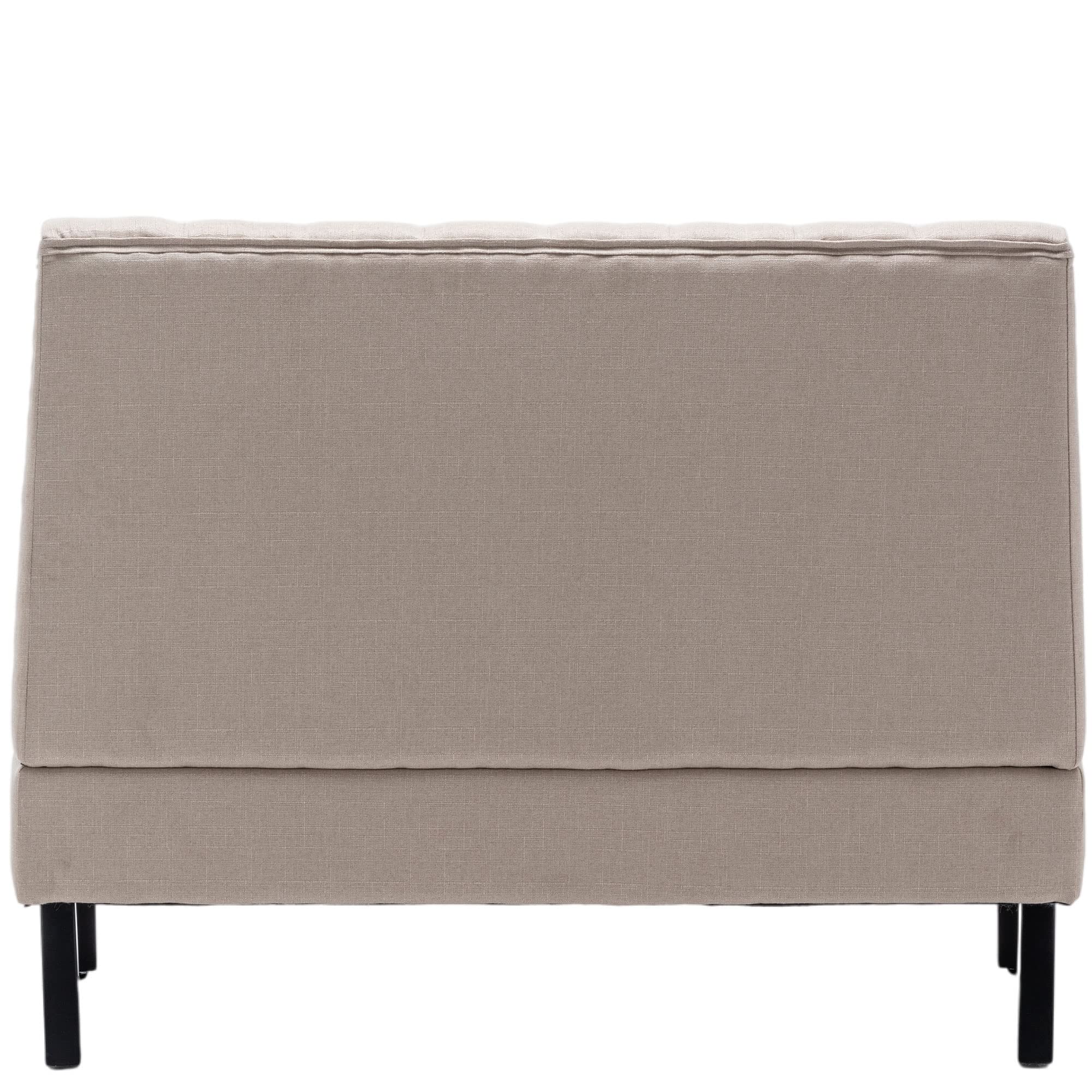 Andeworld Modern Loveseat Settee Button Tufted Sofa Couch Upholstered Banquette Dining Bench High Back Living Room Funiture (Khaki 1)