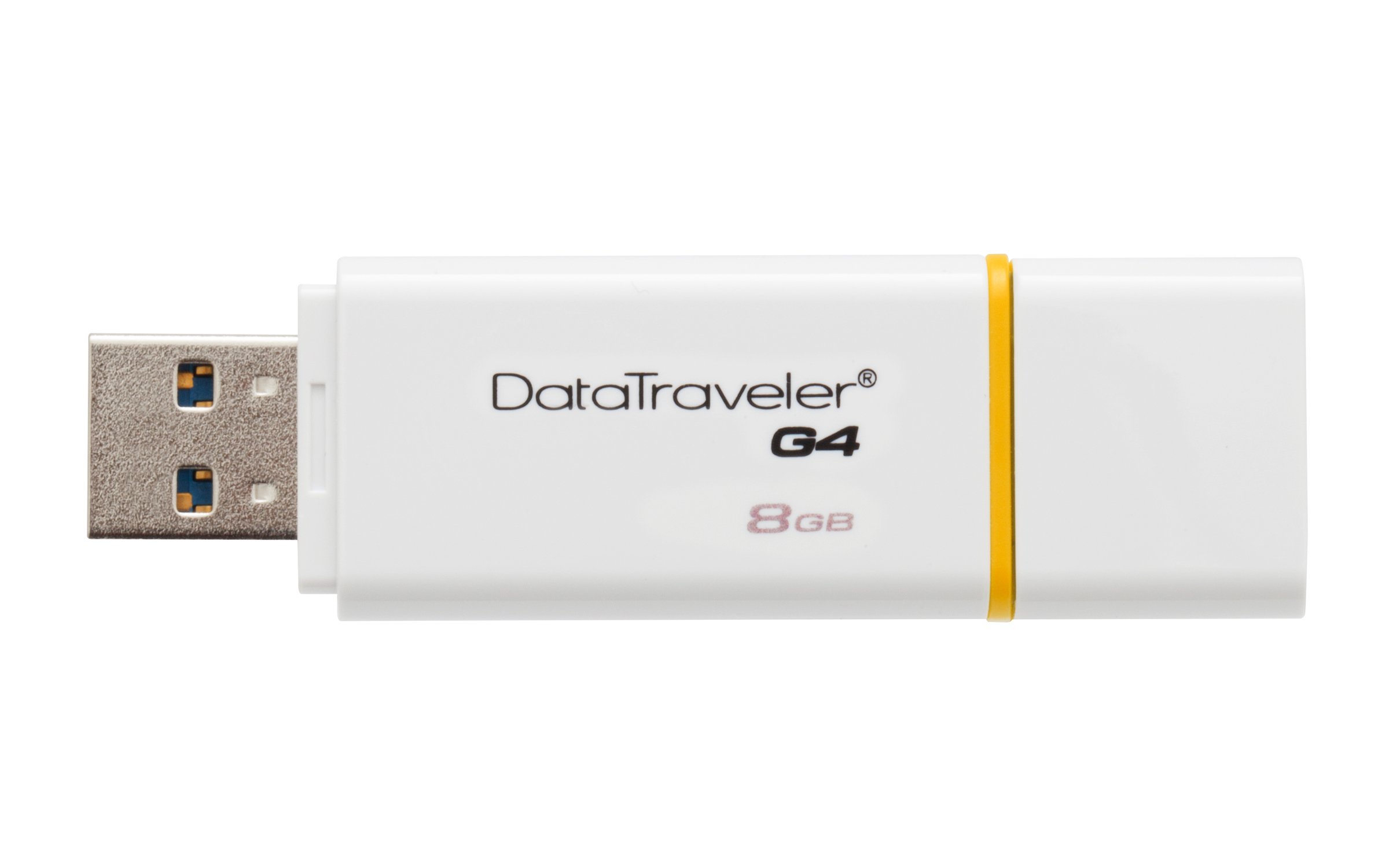 Kingston Digital 8GB Data Traveler 3.0 USB Flash Drive - Yellow (DTIG4/8GB )