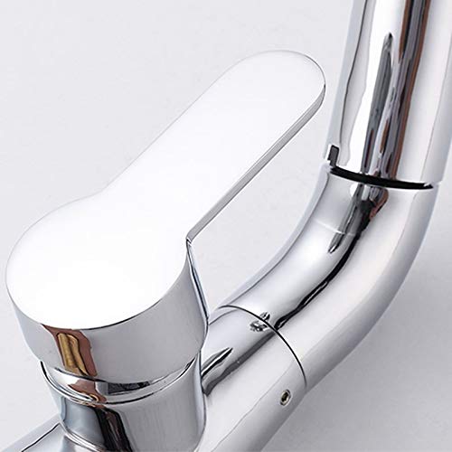 Mixer Tap Modern Bathroom Bath Shower Faucet Basin Pull Out Adjustment Dual Sprayer Tap Kitchen Sink Rotation Nozzle Cold Hot Mixer Tap Deck Bathtub Shower Water Faucet