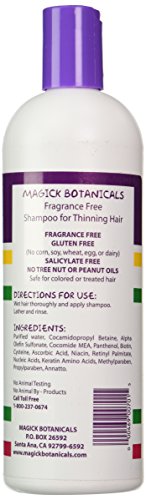 Magick Botanicals Shampoo for Thinning Hair, Fragrance Free, 16 Ounce