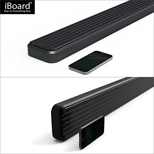 APS Running Boards (Side Bars Side Steps Step Bars) Compatible with Ford F150 2015-2024 Regular Cab & F-250 F-350 Super Duty 2017-2024 (Black Powder Coated 4 inches)