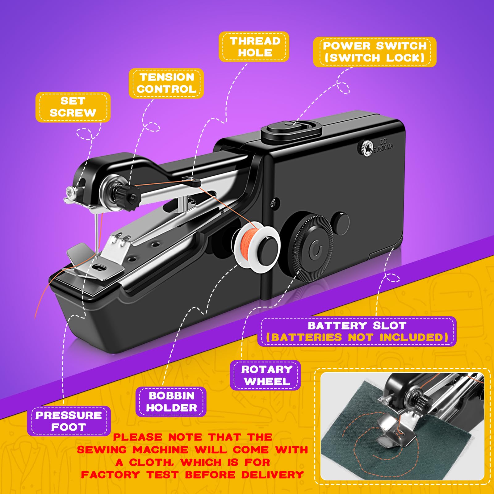 Asingleer sewing machine