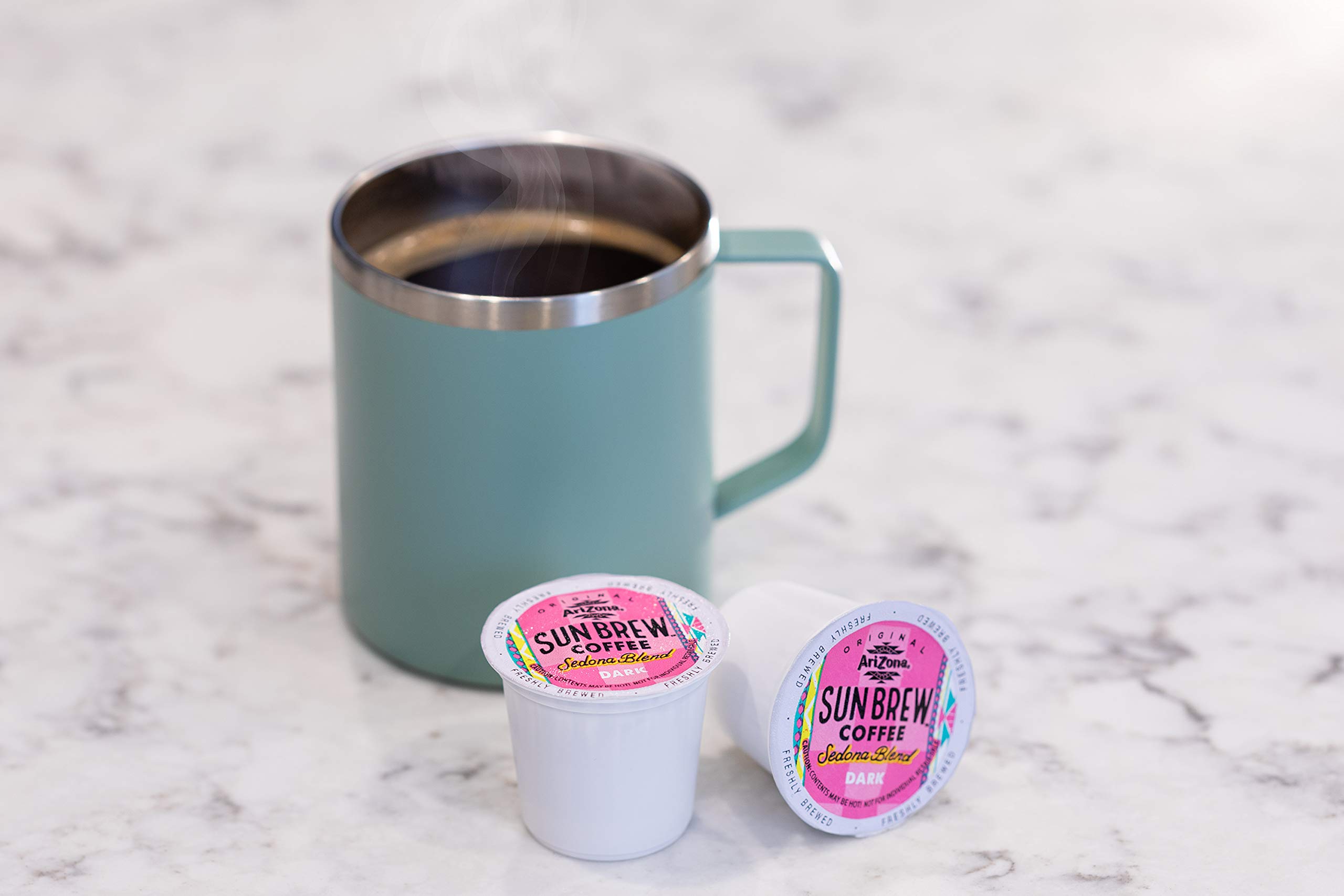 AriZona Sun Brew Coffee - Sedona Blend 36 Count Single Serve Cups - Dark Roast - Premium Arabica - Compatible with Keurig 2.0 K-Cup Brewers