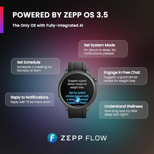 Amazfit Balance Smart Watch 46mm with Body Composition & Health Analysis, Sleep Recovery, GPS, Step Tracking, Alexa Built-In, Bluetooth Calling, 14-Day Battery Life (Grey)