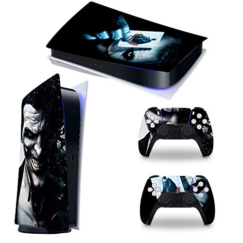 Amazing Men - PS5 Digital Edition Skin Console and 2 Controller, Vinyl Decal Sticker Full Cover Protective