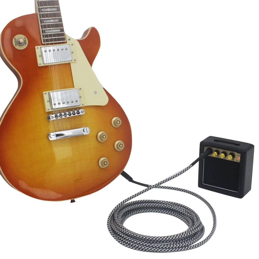 Happyyami Mini Guitar Amplifier Portable Compact Guitar Speaker Mini Loudspeaker for Acoustic and Electric Guitar