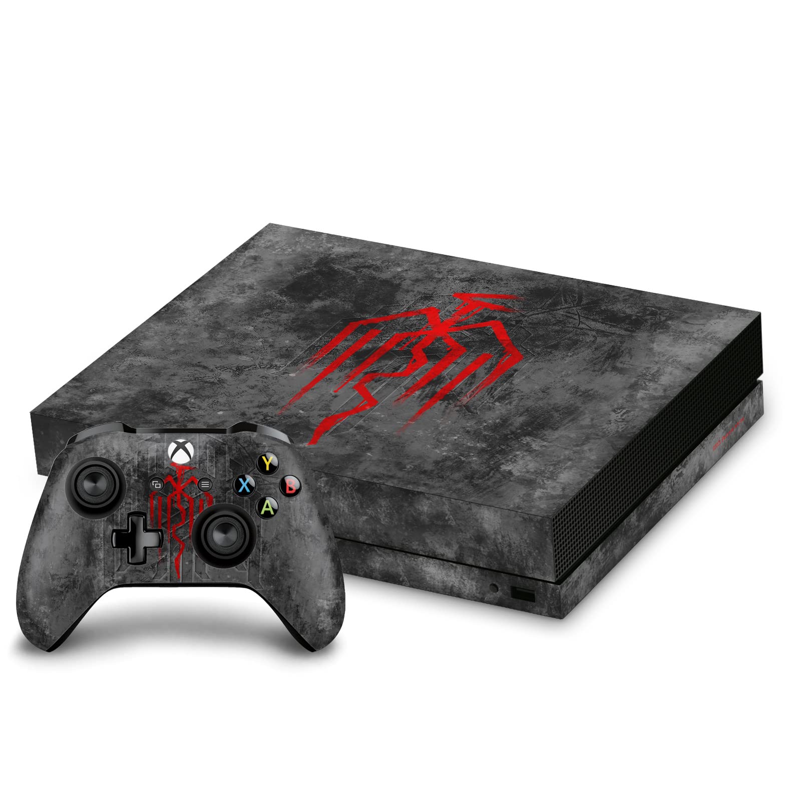 Head Case Designs Officially Licensed EA Bioware Dragon Age City Of Chains Symbol Heraldry Vinyl Sticker Gaming Skin Decal Cover Compatible With Xbox One X Console and Controller Bundle