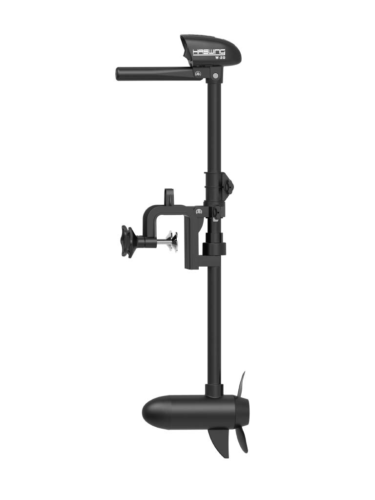 AQUOS Haswing 12V 20LBS Bow Mount Trolling Motor for PF Series Small Pontoon Boat, Inflatable Pontoon Boat, Kayaks, Small Dinghies Rafts