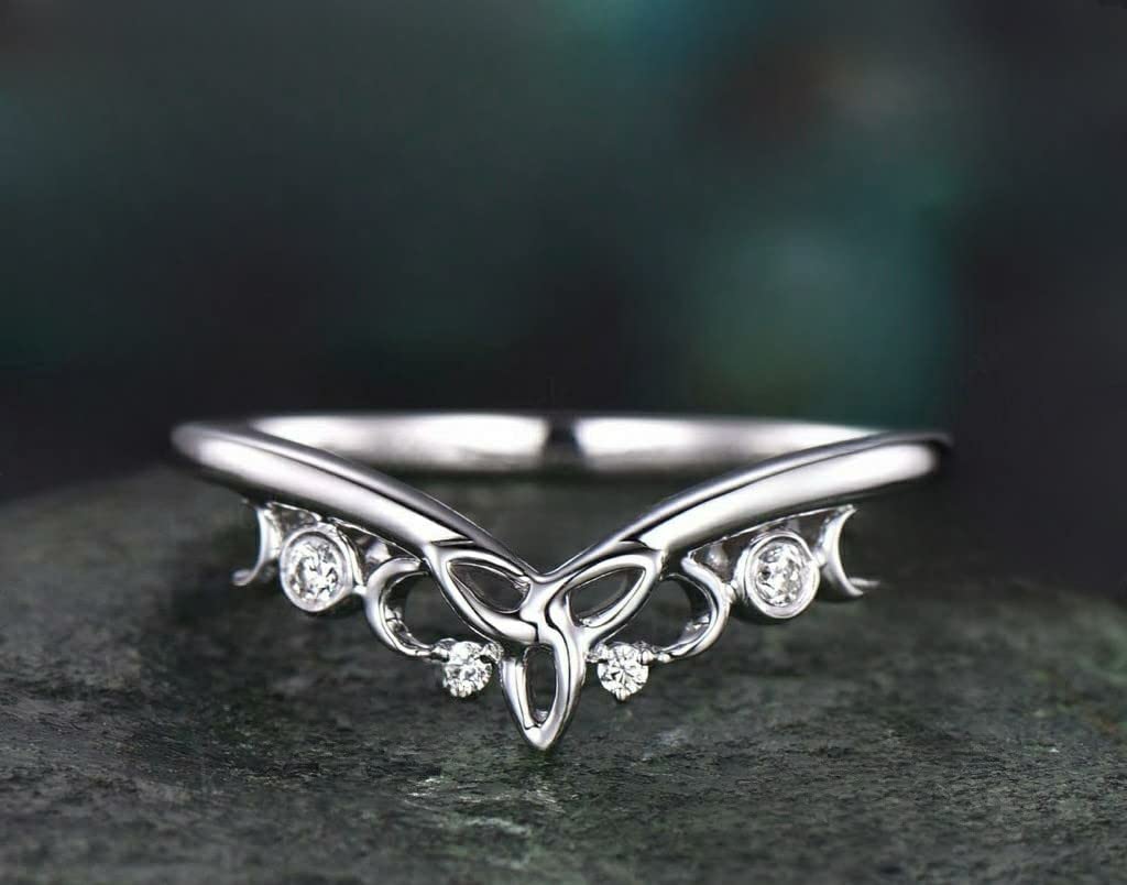 Asscher cut Alexandrite engagement ring set solid 14k rose gold art deco unique marquise diamond wedding bridal ring set for women jewelry (WHITE GOLD, 5)