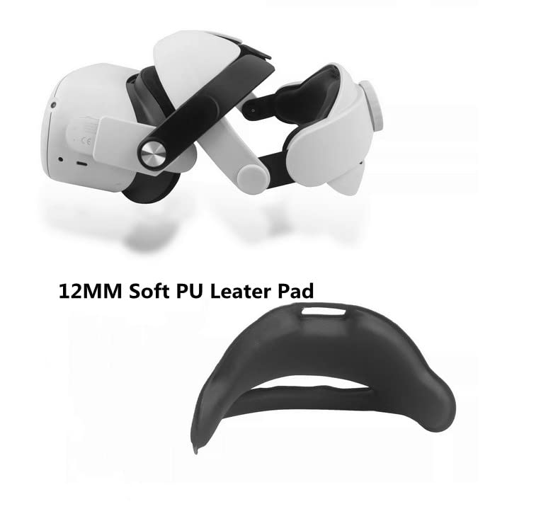 Adjustable Head Strap for Meta/Oculus Quest 2 with Head Cushion Replacement with VR Face Sweat Band