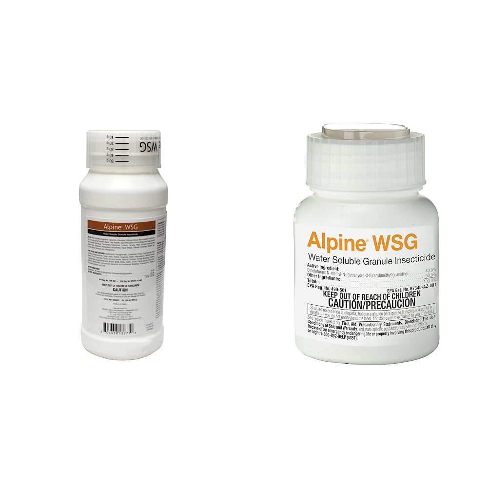 Alpine 1085 WSG 500g Jar, Clear & BASF 4316277914 WSG-200 Gram Tip and Pour Bottle Alpine WSG 200G, Clear
