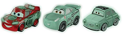 Disney Car Toys Mini Racers Vehicles, 3 Pack - McQueen, Luigi, Cruz Storm Exclusive