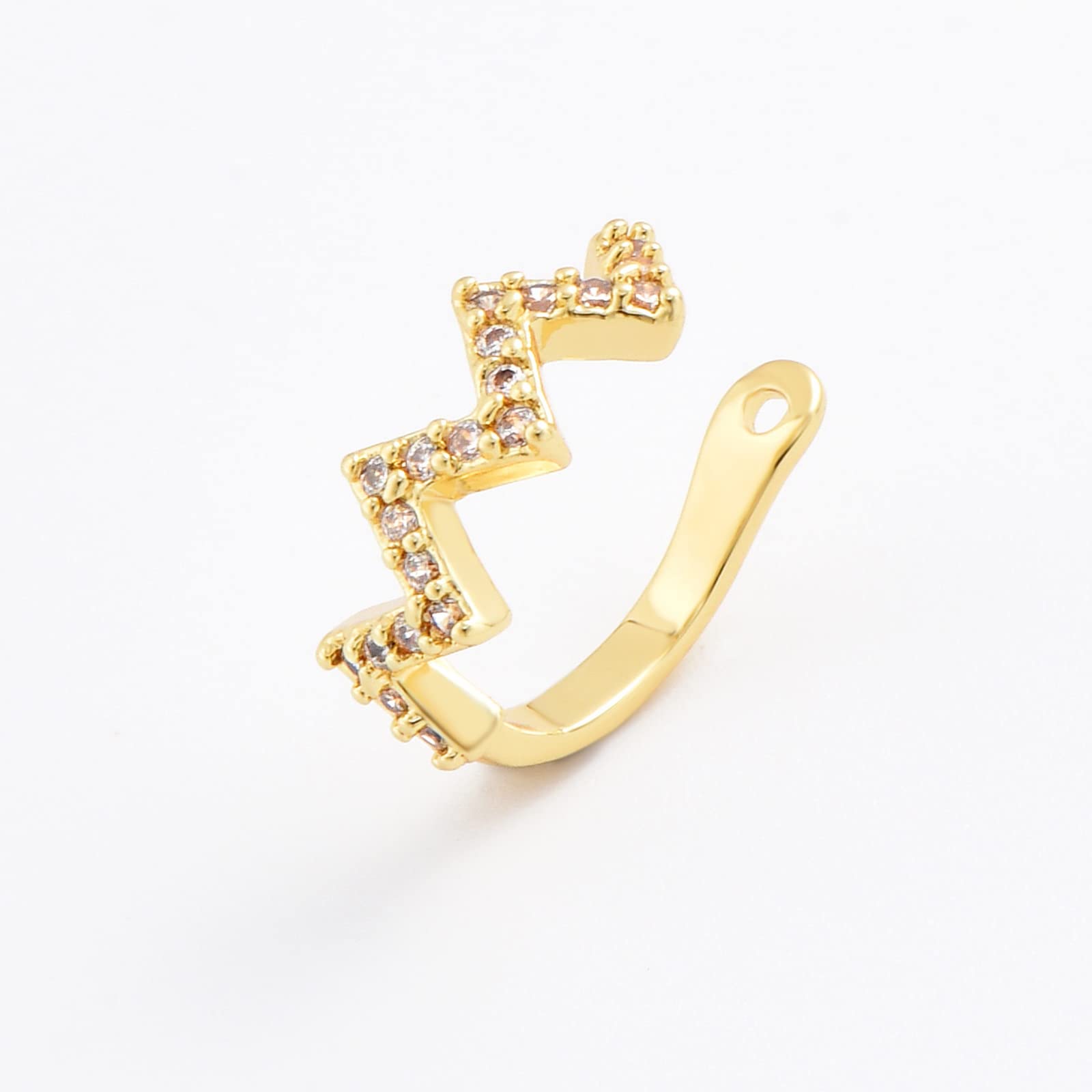ALYXUY Gold Ear Cuff Non Piercing For Women, 14K Gold Plated Hypoallergenic Huggie Cross Ear Cuff Earrings(12pcs) (KC010-2)