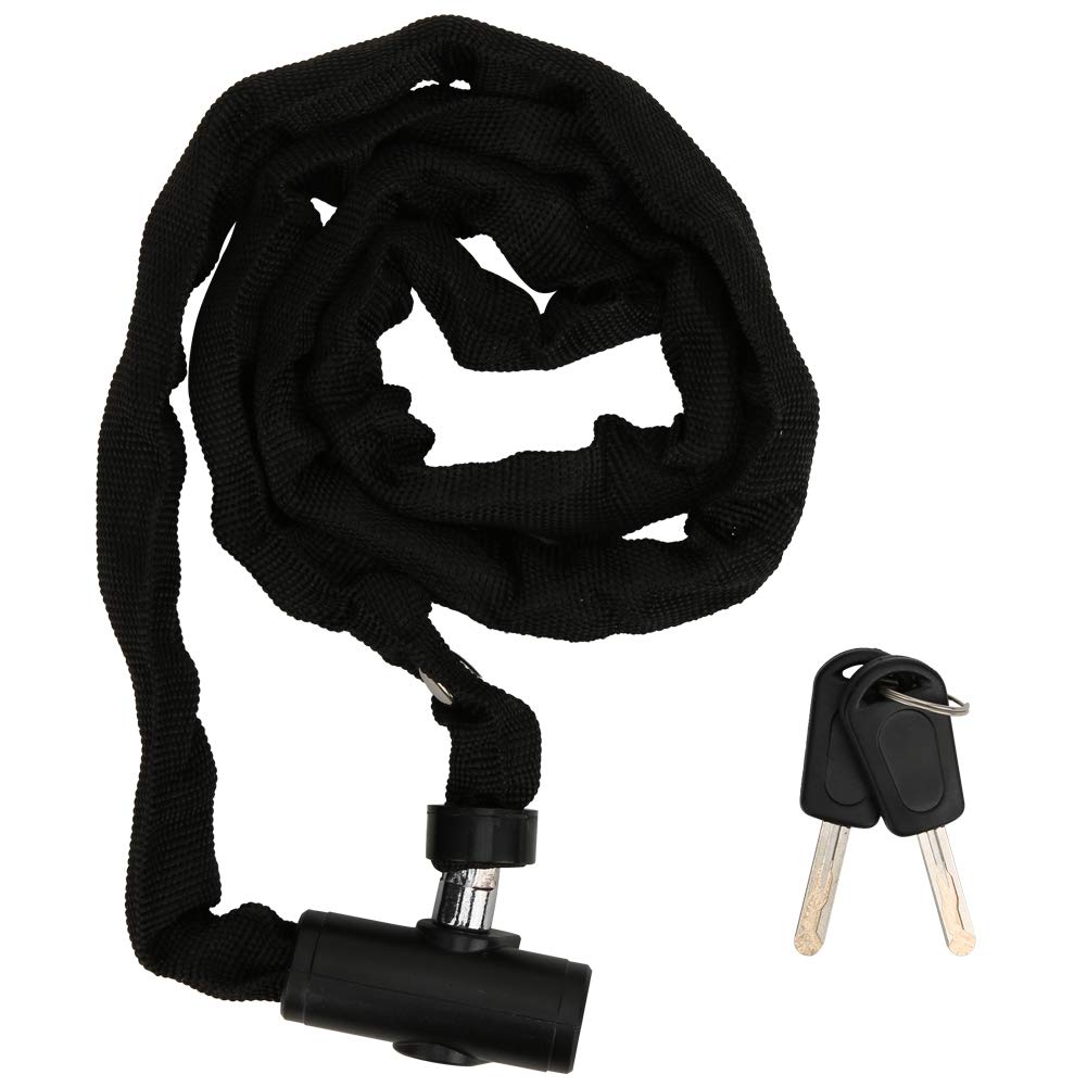 Beaswhca Manganese Steel Anti-Theft Mountain Bike Key Chain Lock Portable Extended Security Scooter Electric Scooter 1.2m