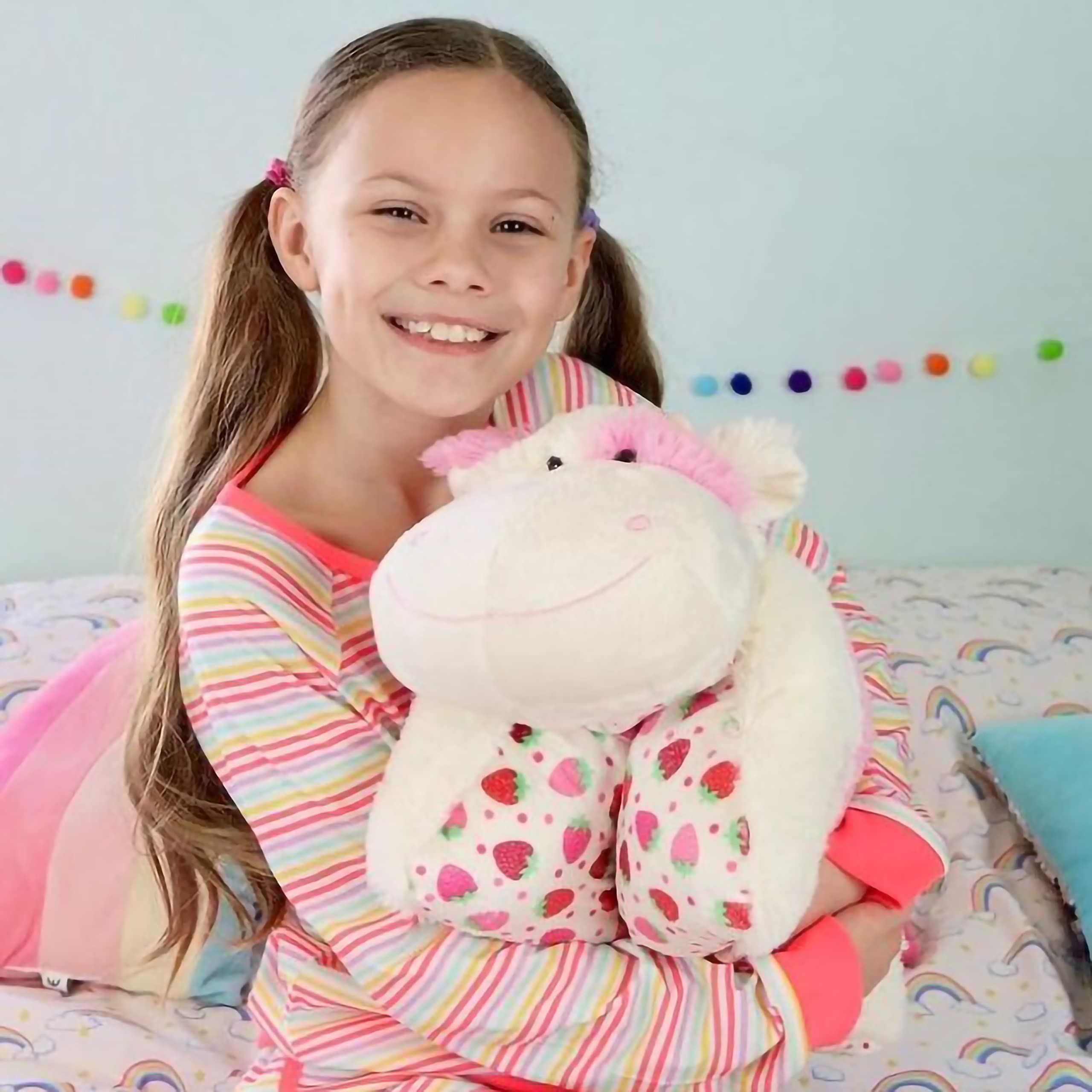 Pillow Pets Sweet Scented Strawberry Cow Stuffed Animal Plush Toy