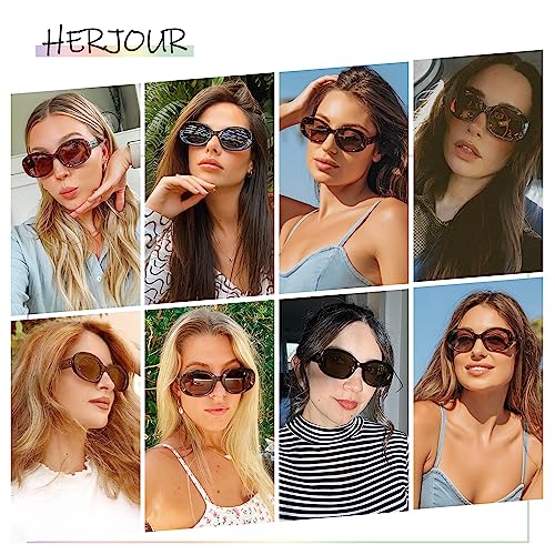 Allarallvr Retro Oval Polarized Sunglasses for Women and Men Vintage Designer Style Gafas De Sol Para Mujer AR82023 Black