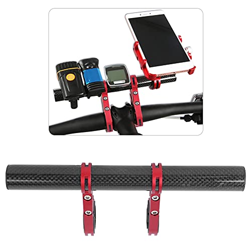 Aluminum Alloy Multi‑function Extension Bracket Durable for MTB for Road Bike for Adult Bikes for Folding Bike(red)