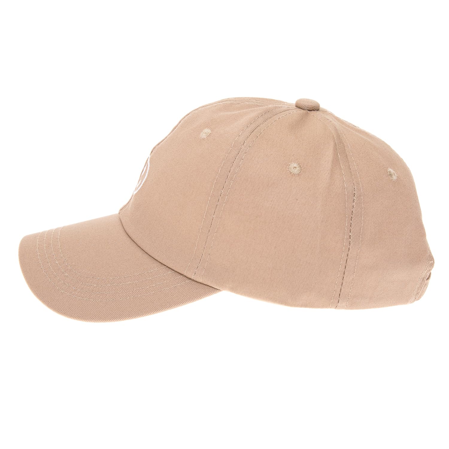 ARVORES Embroidered Baseball Cap Hat - Adjustable Cute Unisex Trucker Dad Hats for Women Men (Smiley Face_Khaki)