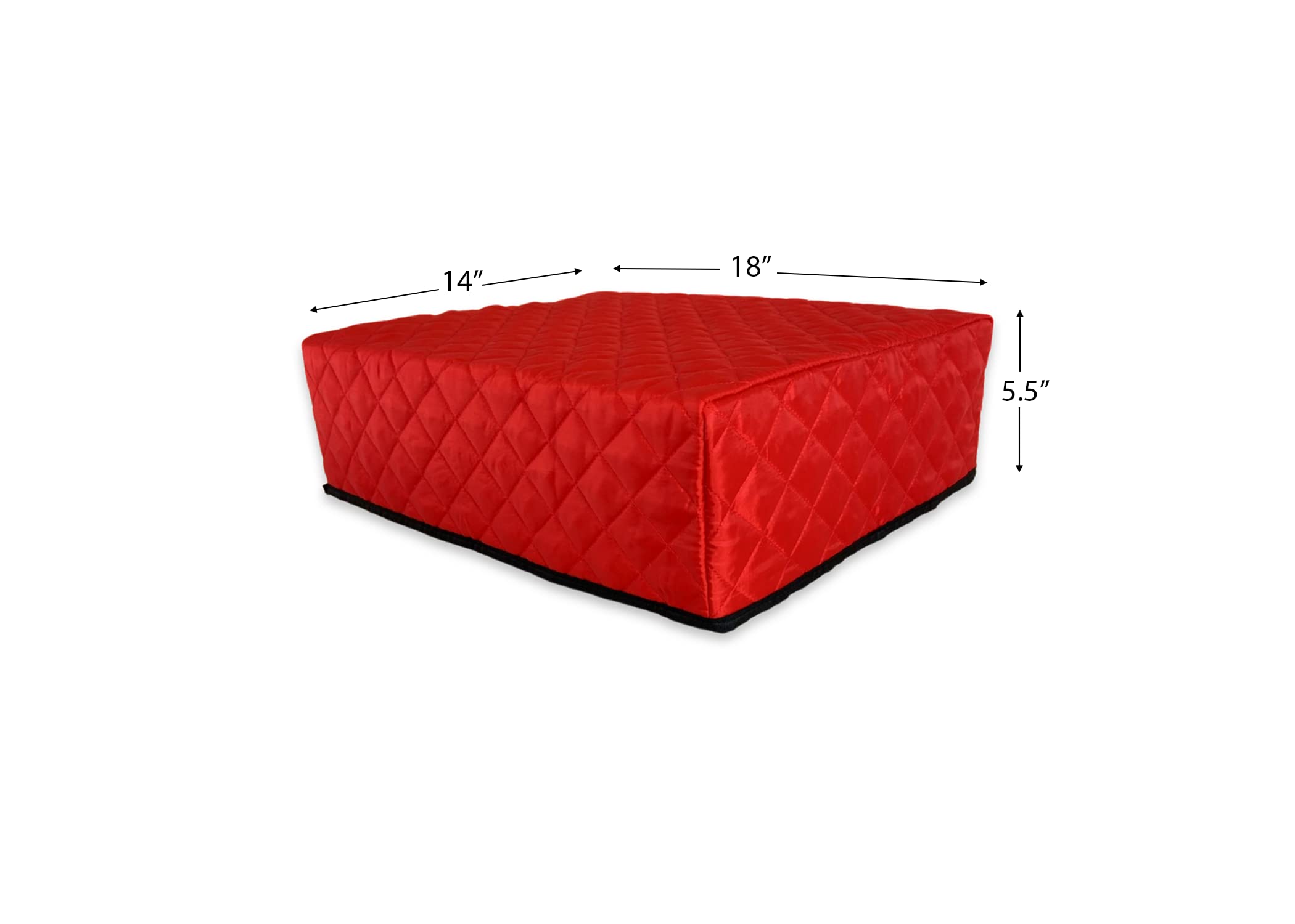 Beat Breakerz - Double Quilted Turntable Dust Cover Red, Fits Technics SL1200/SL1210 Pioneer PLX 1000 & More!