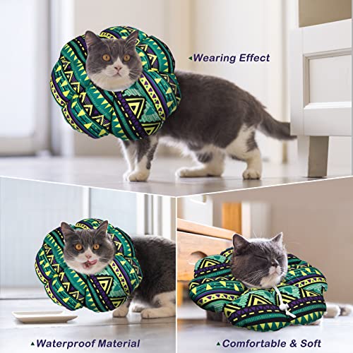 Cat Collar Cone: Comfy Recovery Alternative Cone for Kitten Puppy Small Dog to Stop Licking Waterproof Cute Protective Neck Cone After Surgery Neutering