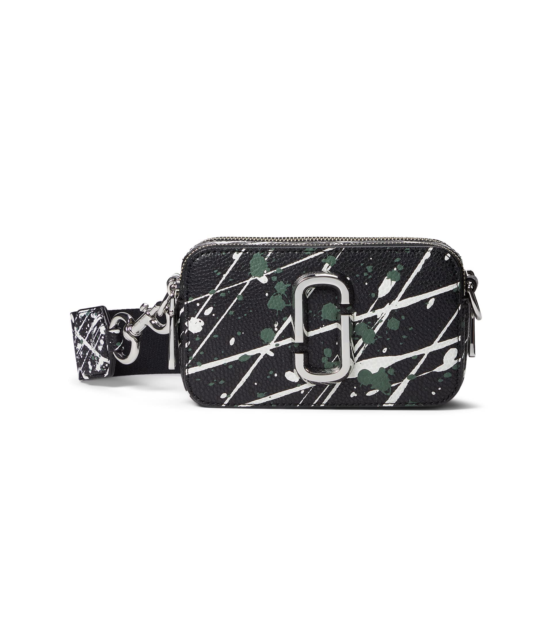 Marc Jacobs Snapshot Splatter Paint Crossbody Black Multi One Size