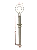 US STAINLESS 2 Pieces Stainless Steel 316 M6 Eye Bolt 6mm x 100mm Marine Grade Pitch of 1