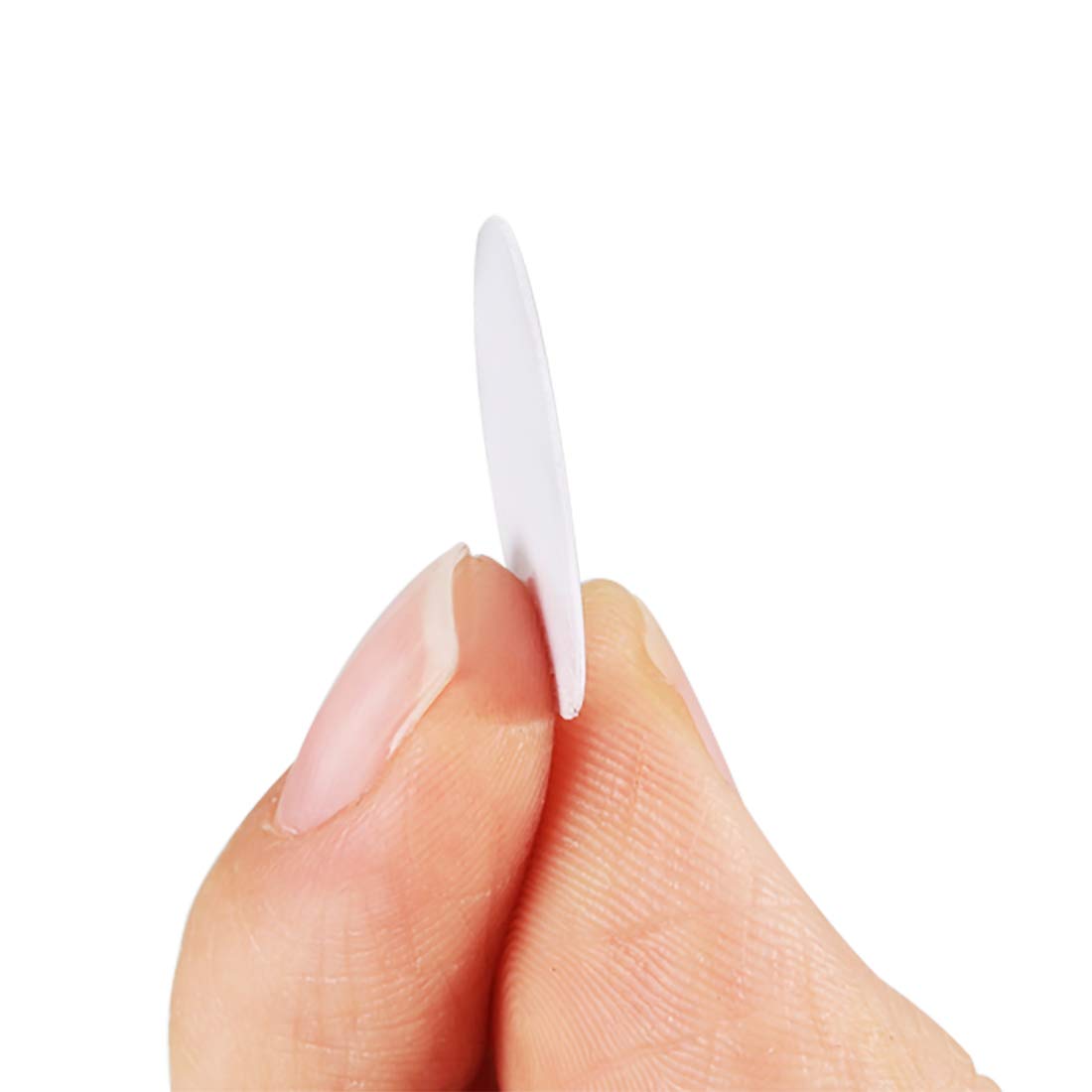 uxcell Screw Hole Covers Stickers Textured Plastic Self Adhesive Stickers for Wood Furniture Cabinet Shelve Plate 21mm Dia 162pcs in 3Sheet White