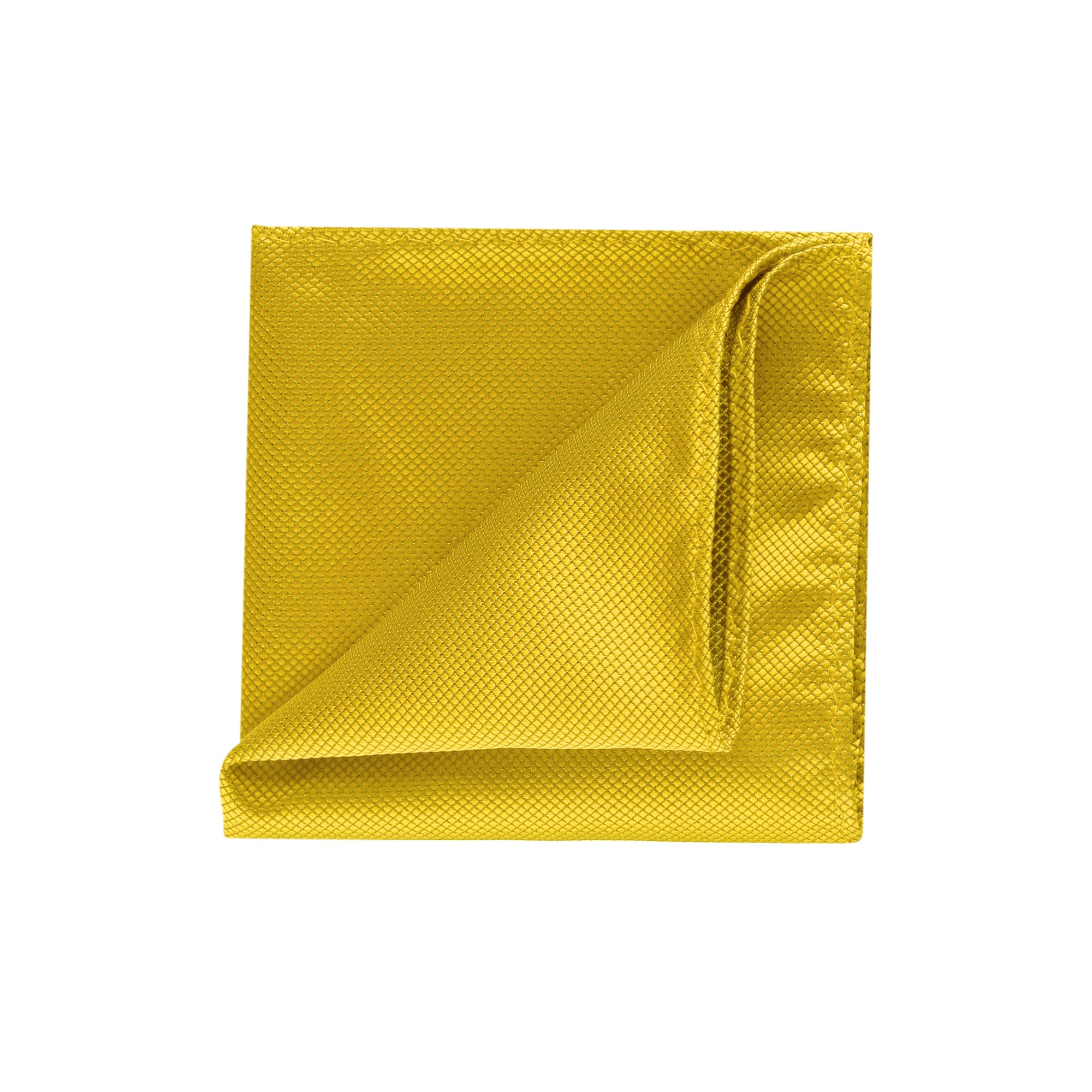 Allegra K Men's Pocket Squares Solid Color Classic Textured Handkerchiefs for Wedding Business One Size Yellow