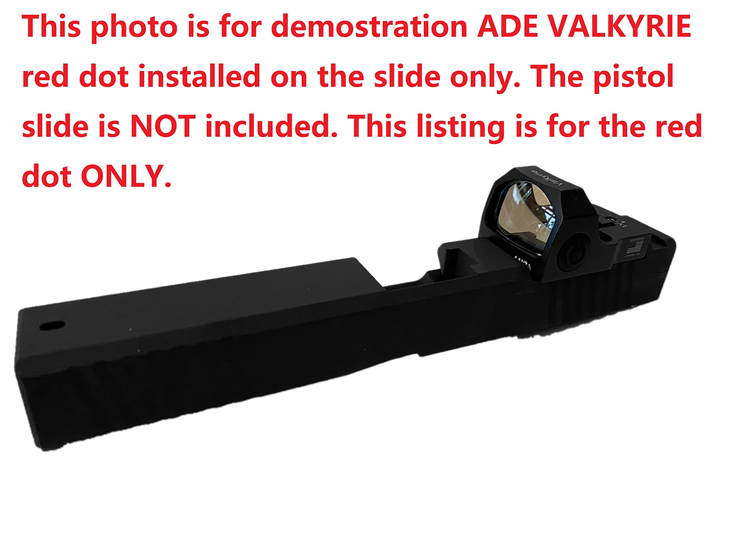 Ade Advanced Optics Valkyrie (RD3-023) Gen 2 Green Dot Sight for Optics Ready Pistol That is Compatible with Trijicon RM/SRO Footprint/Slide/Screw Pattern