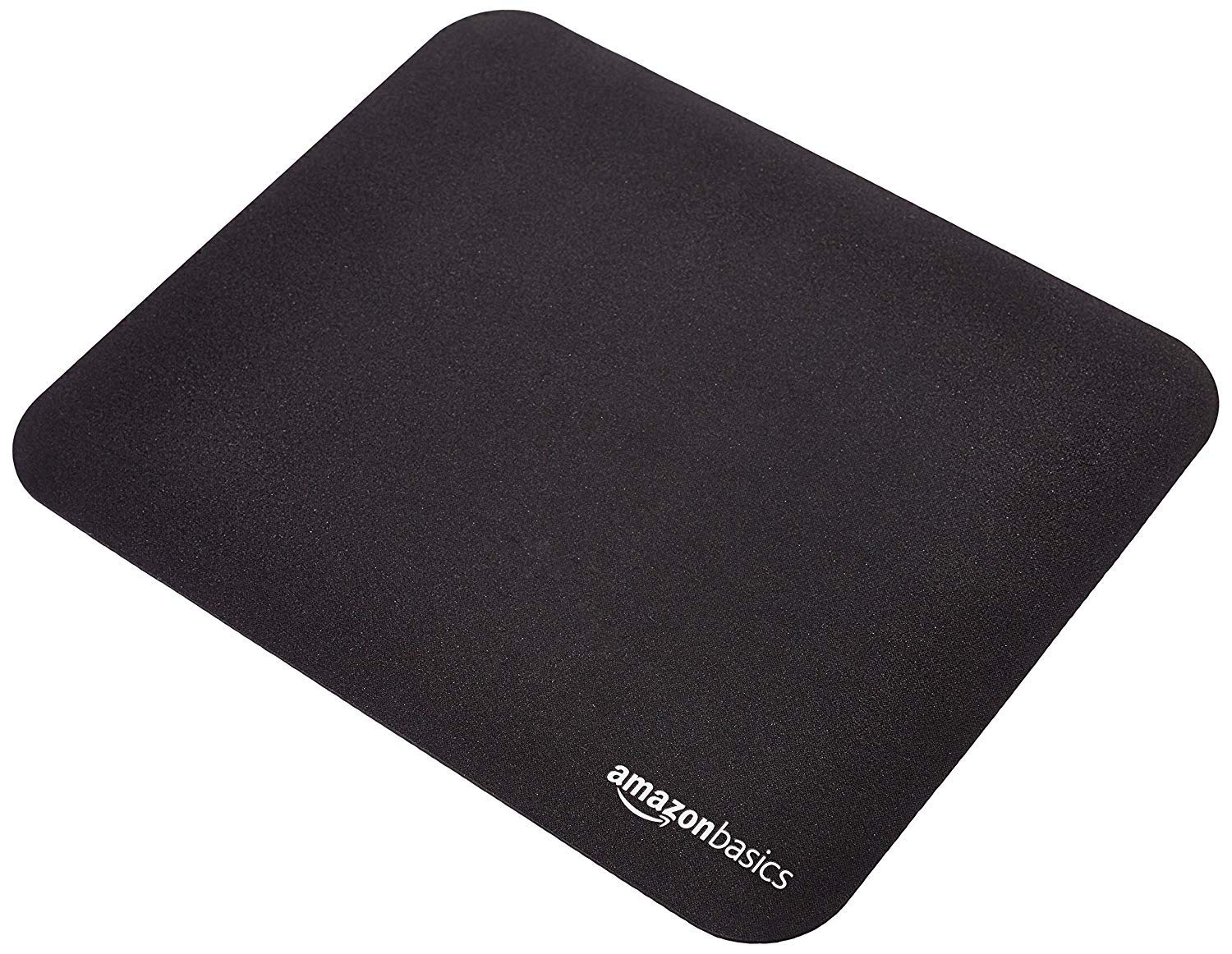 Amazon Basics Ergonomic Wireless PC Mouse - DPI Adjustable - Black & Gaming Computer Mouse Pad - Black