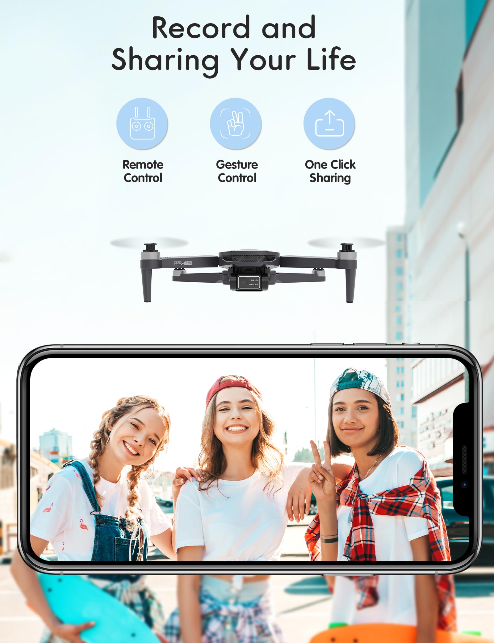 ASPEXEL GPS Drone with Camera for Adults 4K EIS, 2 Axis Gimbal FPV Mini Brushless Motor, Batteries 40 Mins Flight Time, 90° Adjustable Lens, 5G WiFi Transmission, and Intelligent Features, Grey