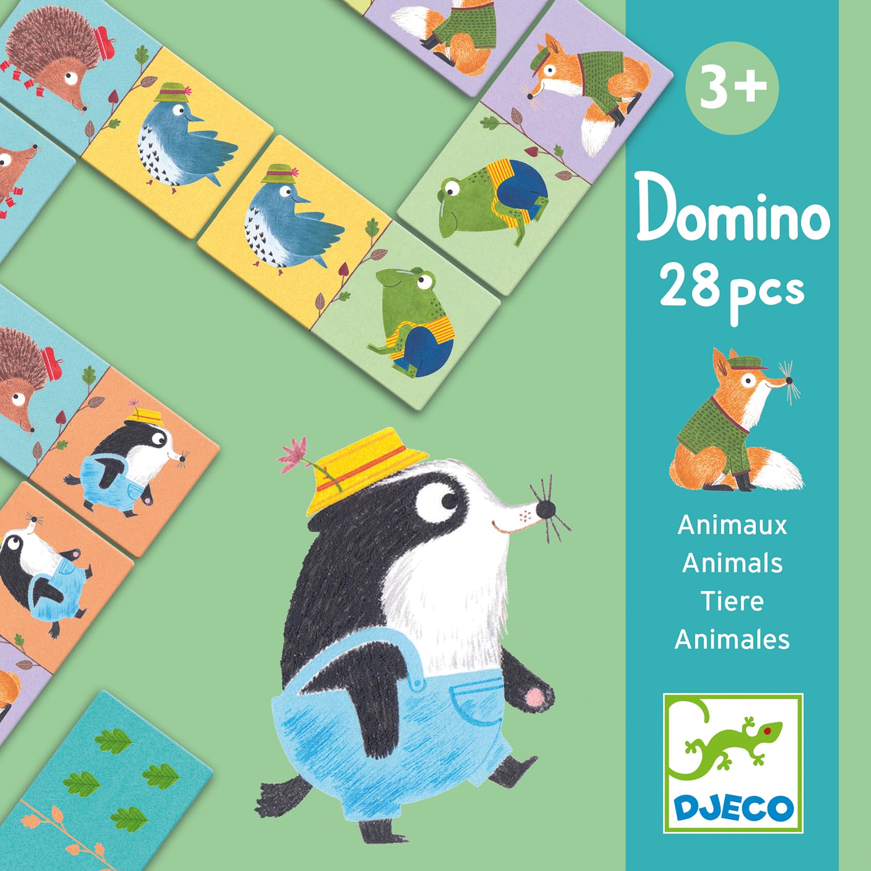 DJECO Animals Domino My Frist Game, Multicolor