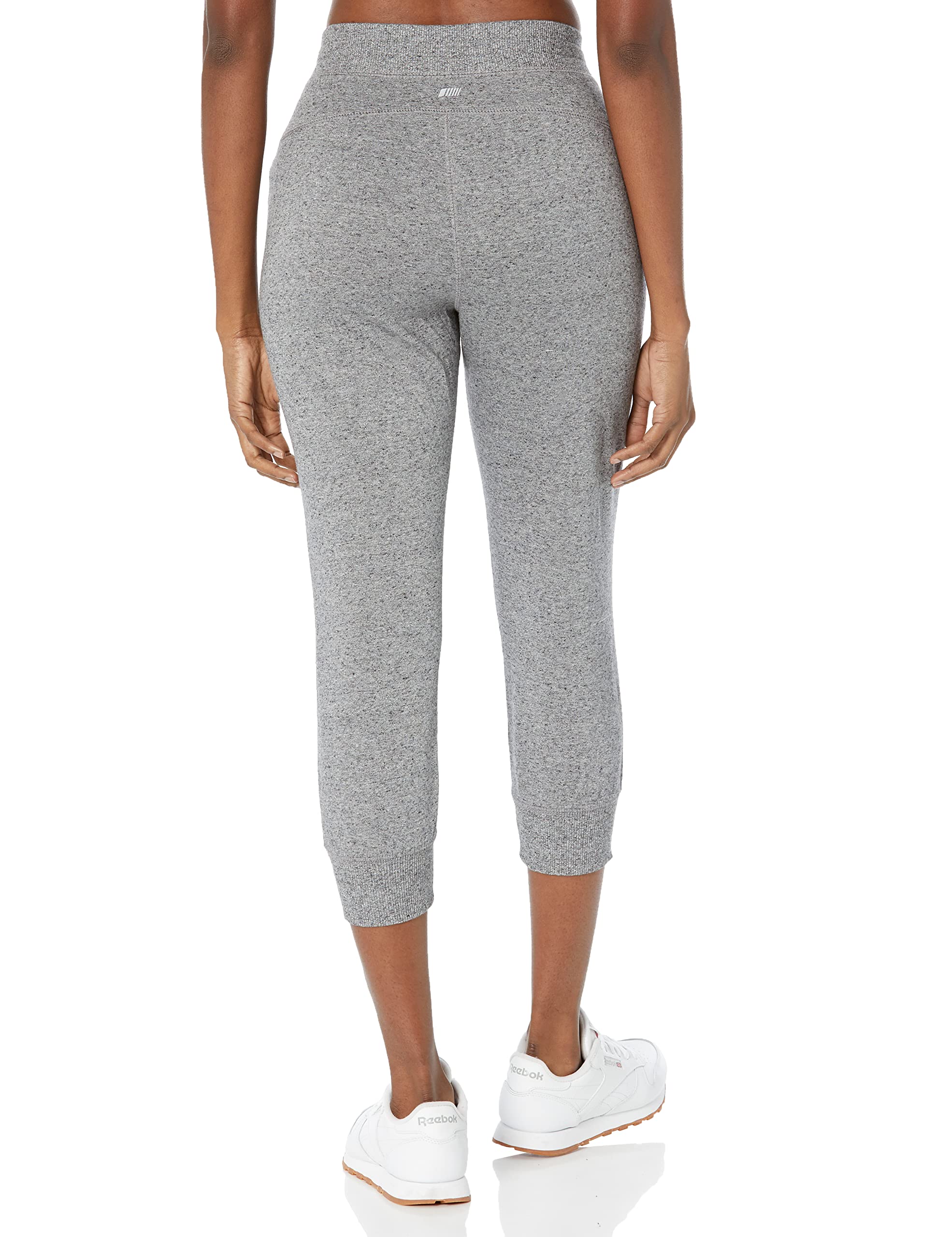 Amazon Essentials Women's Relaxed-Fit Studio Terry Capri Jogger Pant, Grey Marl, Medium
