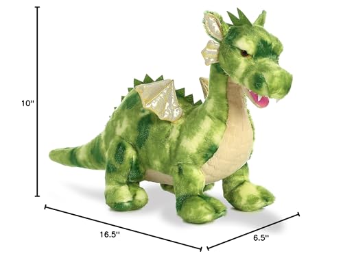Aurora® Ferocious Dinos & Dragons Vollenth The Green™ Stuffed Animal - Prehistoric Fun - Cuddly Companions - Green 18 Inches