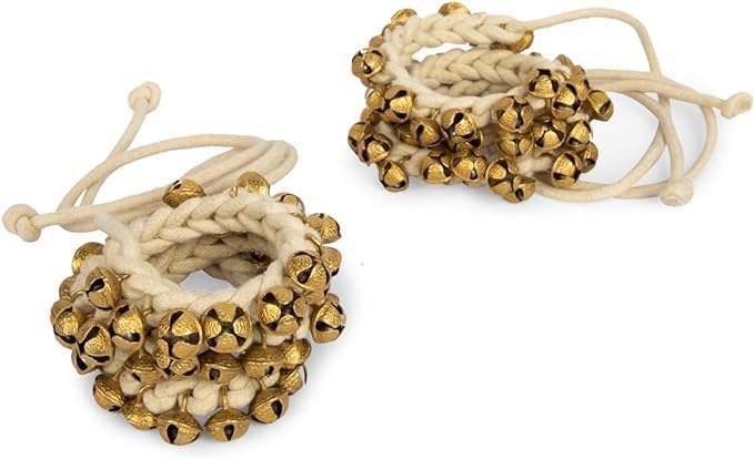 Art Of Creation New Kathak Ghungroo Anklte Bells 50+50 Big In Cotton Cord Classical Dancers Musical Instrument Bharatnatayam Indian Traditional 100 Bells