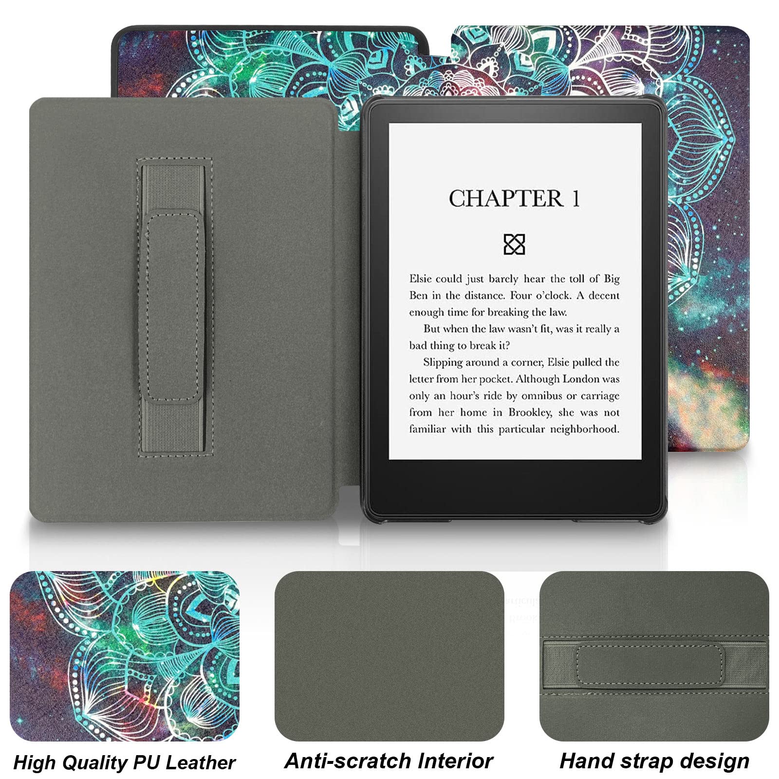 Aippdo Case for 6.8” Kindle Paperwhite 11th Generation 2021- Premium Lightweight Book Cover with Auto Wake/Sleep for Kindle Paperwhite 2021 Signature