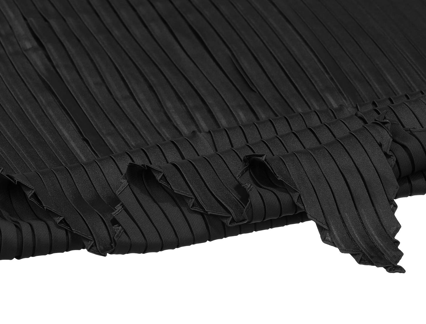 Allegra K Women Pleated Rhombus Head Scarf Wraps Scarves Neckerchief Bandana Solid Color Black
