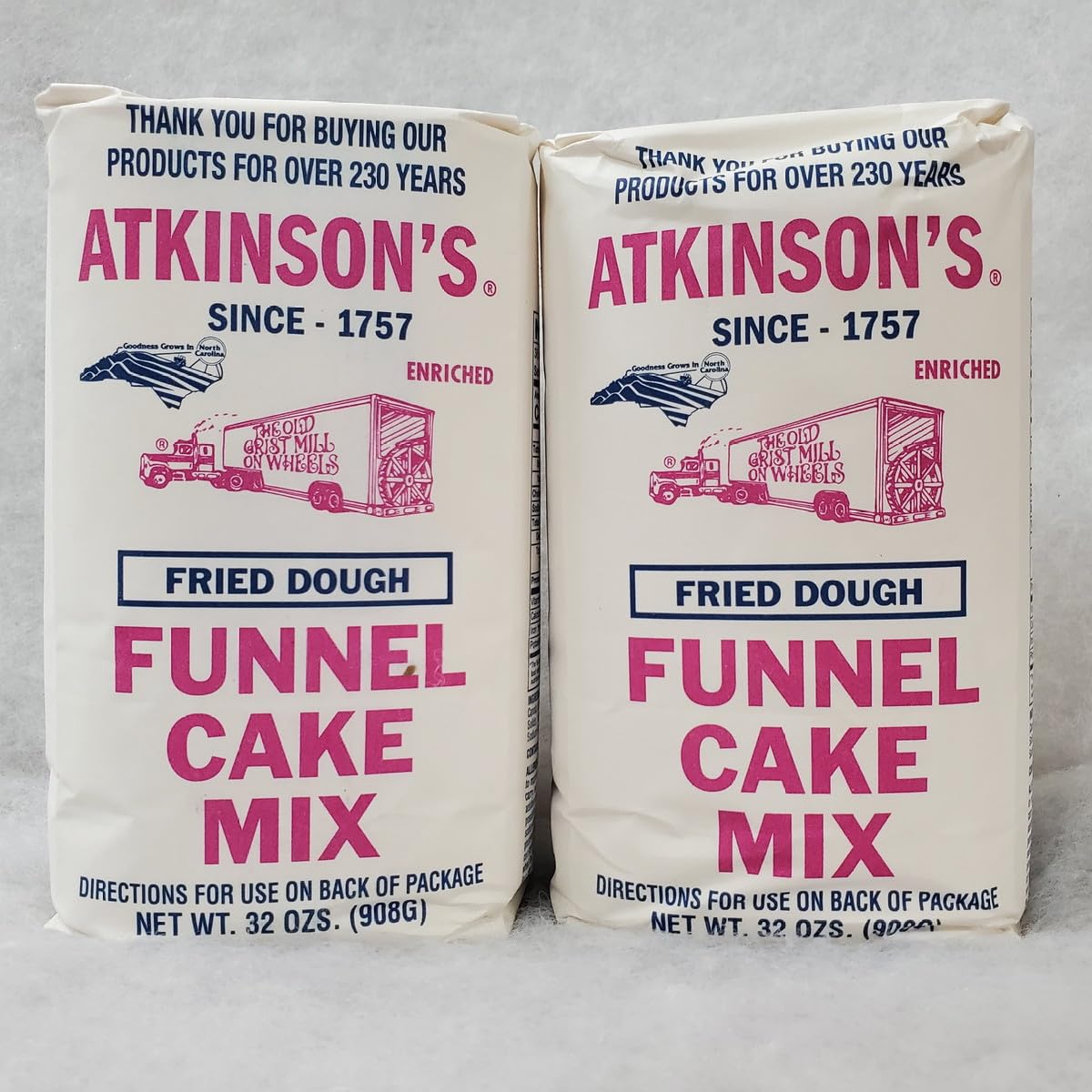 Atkinsons Fried Dough Funnel Cake Mix 2 - 2 lb. Bags, 32 Ounces